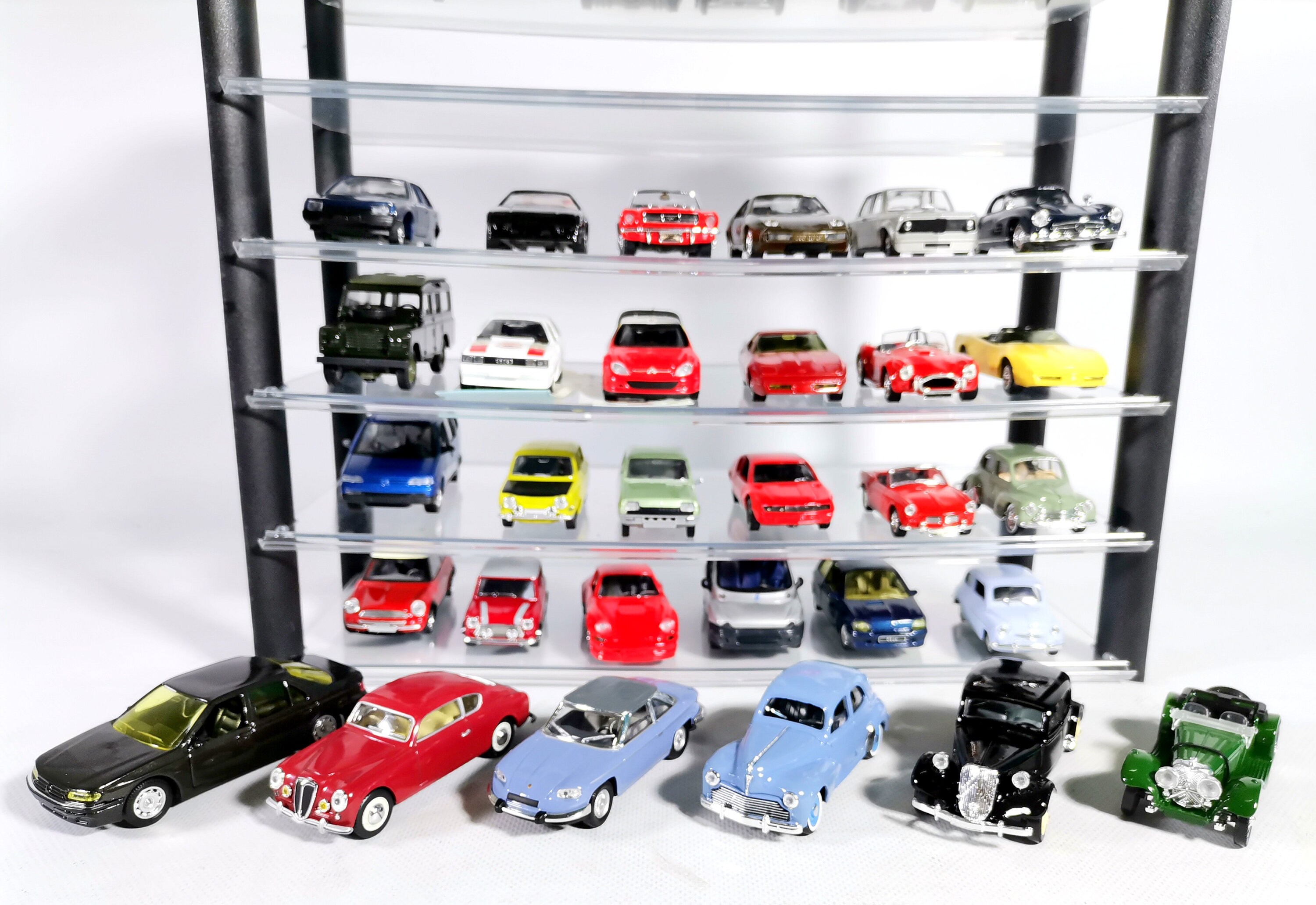 Collection of 36 SOLIDO Model Cars 1/43 & Plexiglass Showcase - Etsy