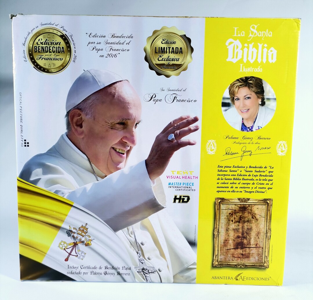 RARE Leather Bible Blessed by Pope Francis Limited Edition - Etsy