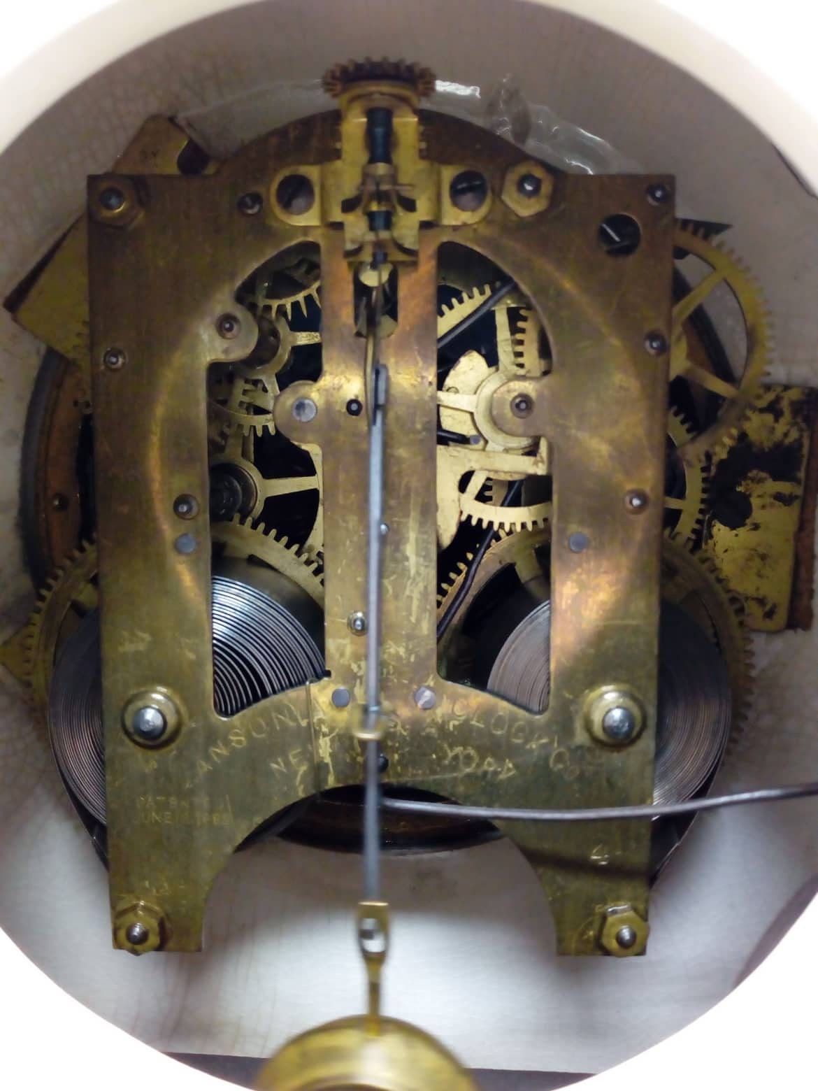 Ansonia "dresden" Porcelain Eight-day Clock - Etsy