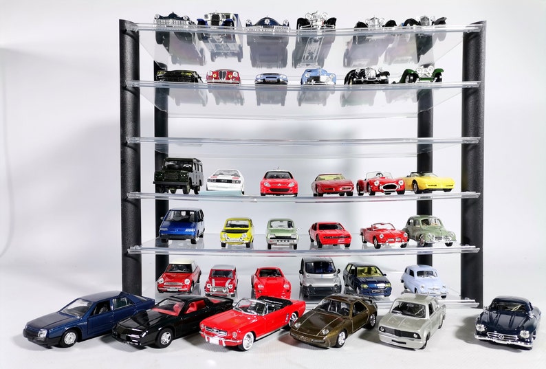 Collection of 36 SOLIDO Model Cars 1/43 & Plexiglass Showcase - Etsy