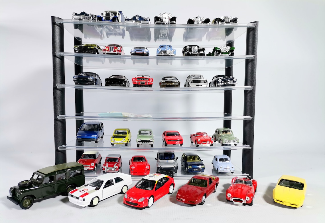 Collection of 36 SOLIDO Model Cars 1/43 & Plexiglass Showcase - Etsy