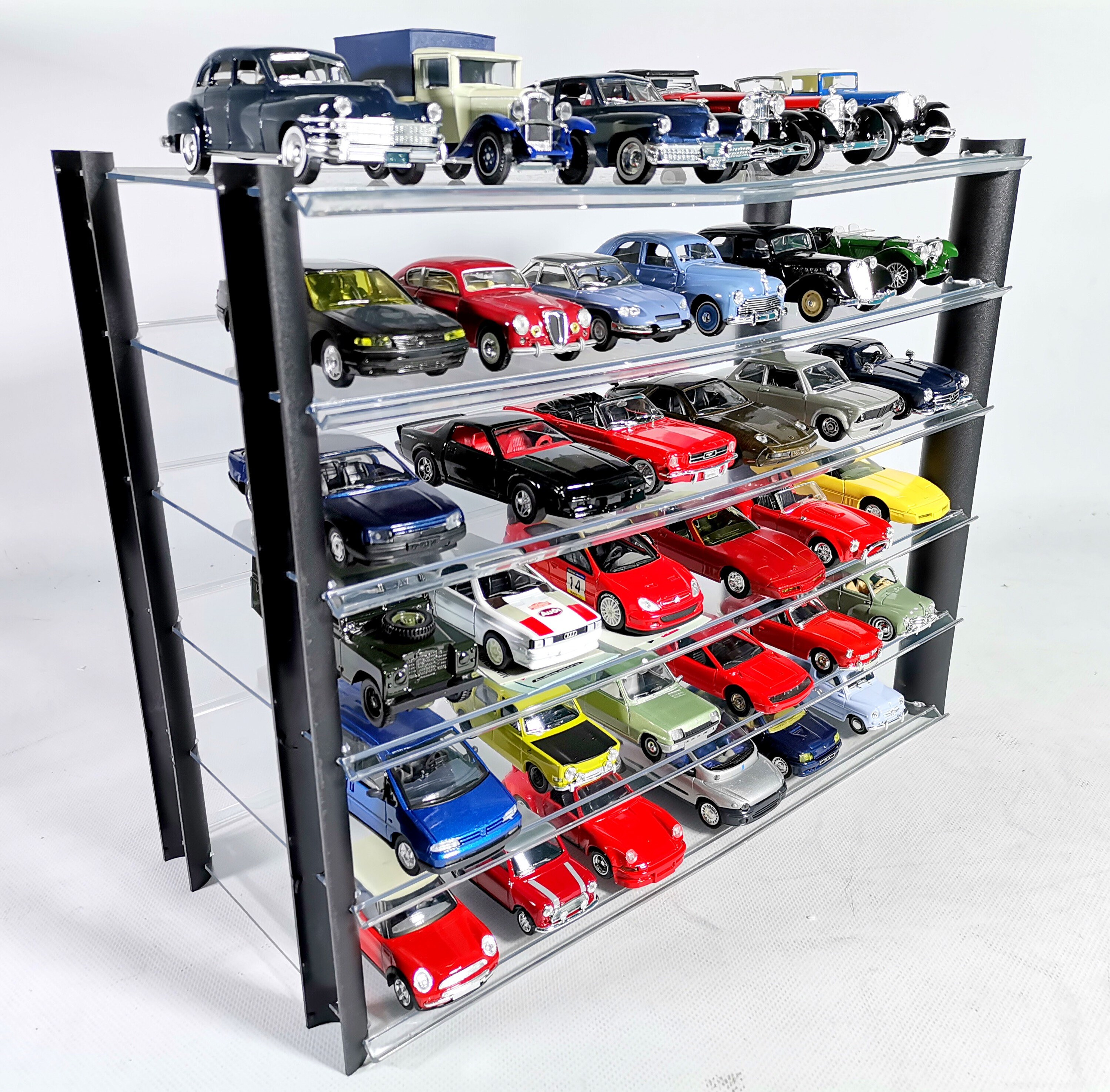 Collection of 36 SOLIDO Model Cars 1/43 & Plexiglass Showcase - Etsy