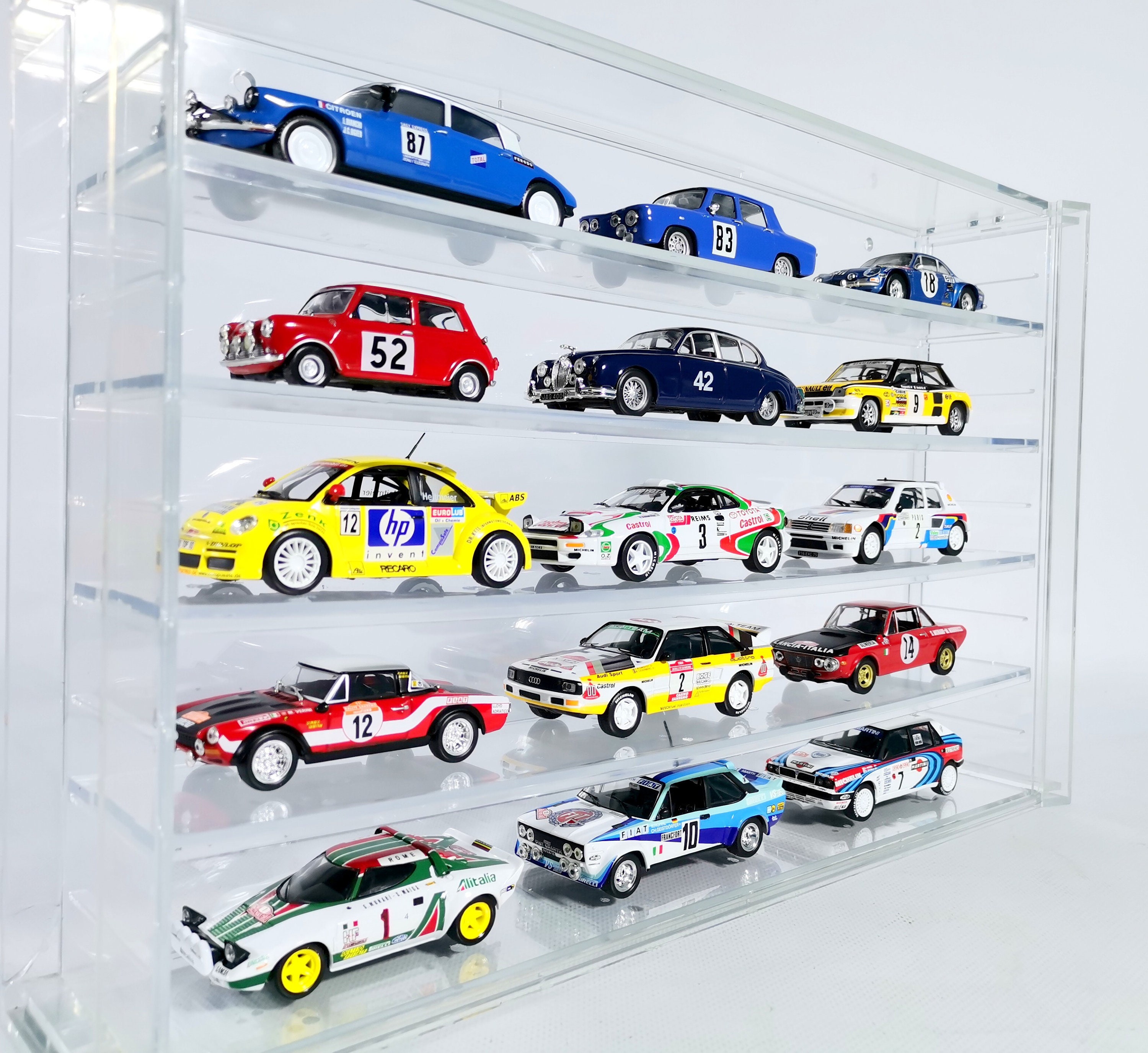 ALTAYA 1:43 "15 Diecast Cars Collection Set 4" & Plexiglass Showcase - Etsy
