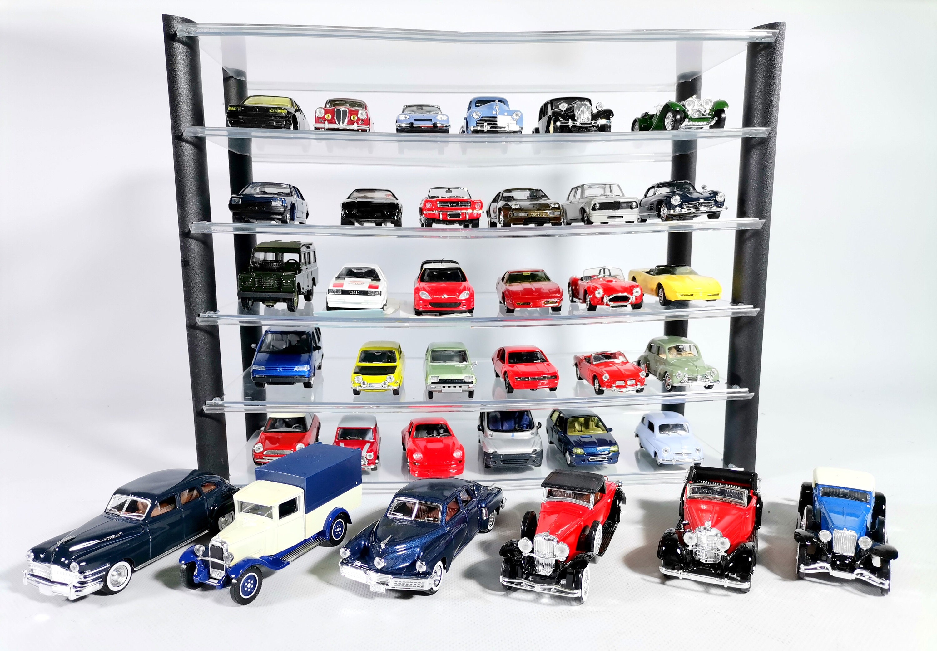 Collection of 36 SOLIDO Model Cars 1/43 & Plexiglass Showcase - Etsy