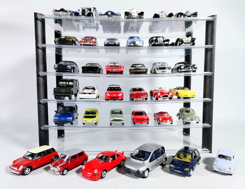 Collection of 36 SOLIDO Model Cars 1/43 & Plexiglass Showcase - Etsy