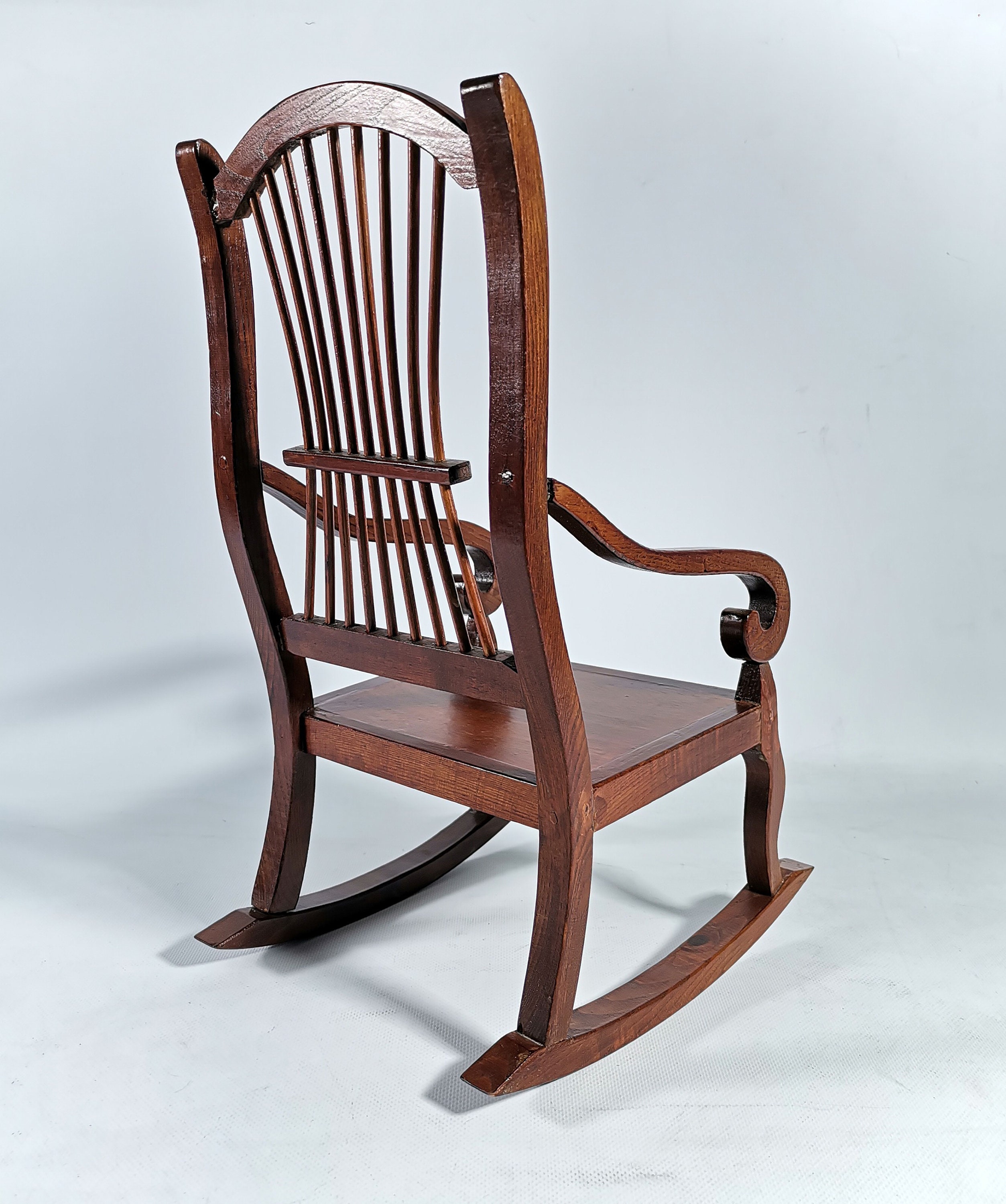 Vintage Wooden Rocking Chair for Dolls - Etsy