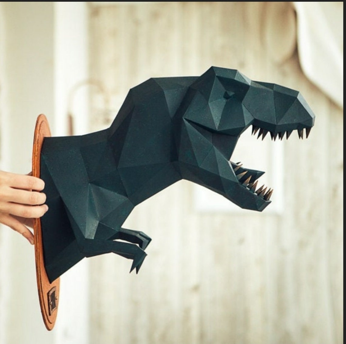 T-rex, Paper T-rex, 3d Papercraft, Decor, Polygonal T-rex, Gift, DIY ...