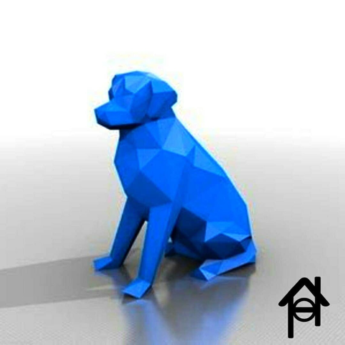 Dog 3d Paper Dog Dog Papercraft 3d Model Home Decor - Etsy