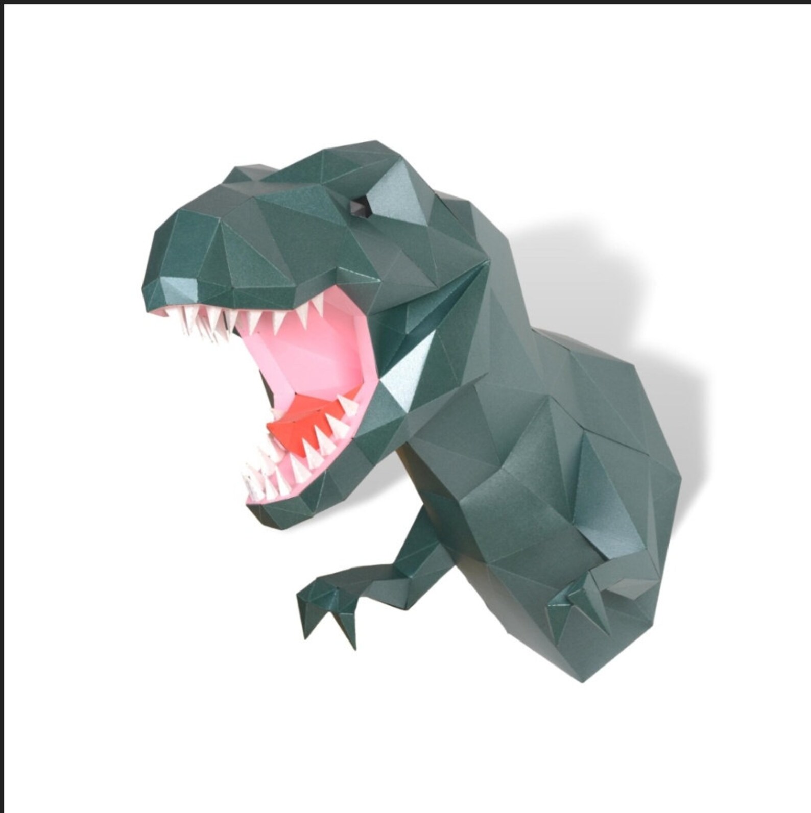 T-rex, Paper T-rex, 3d Papercraft, Decor, Polygonal T-rex, Gift, DIY ...