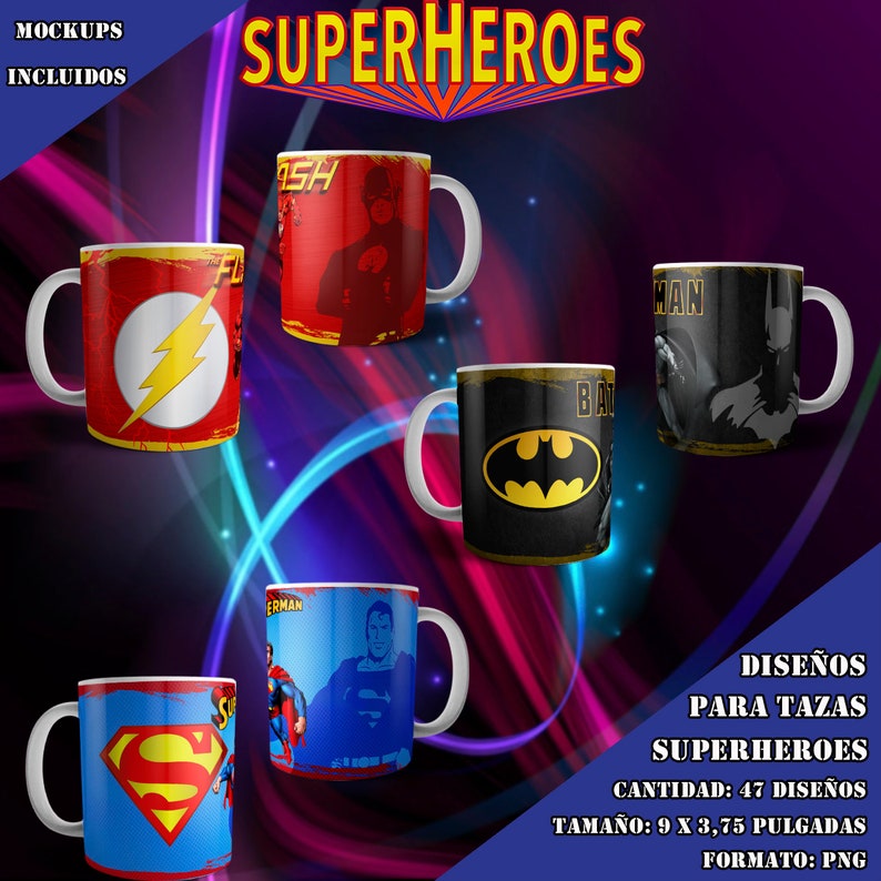 47 Digital Designs for Super Heroes Mugs Marvel Dc Comics Mug Design ...