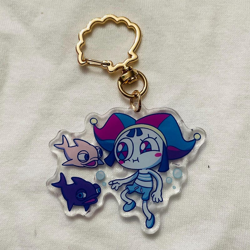 Pomni Keychain - Etsy