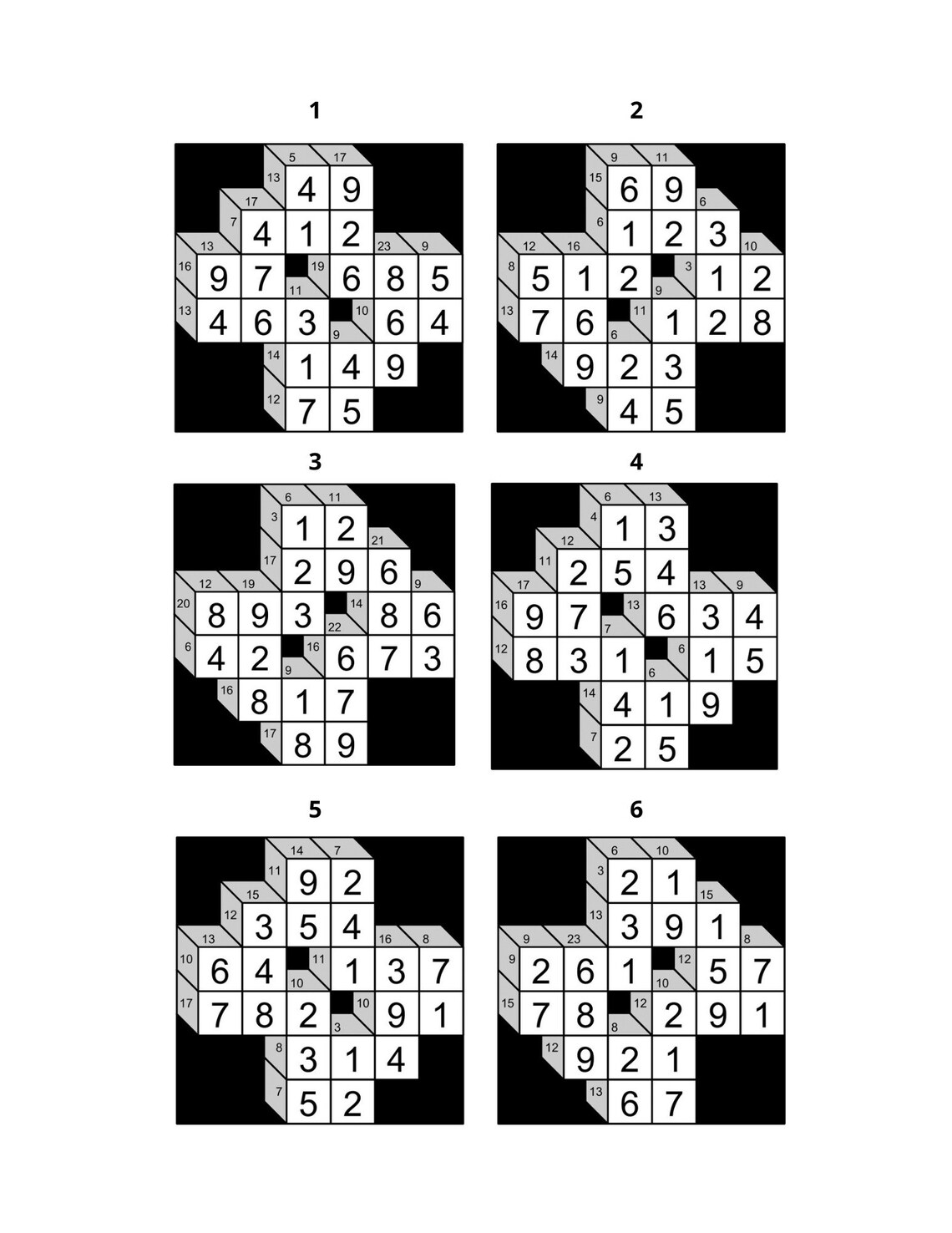 Kakuro: 284 Hard Japanese Logic Puzzles Printable PDF - Etsy