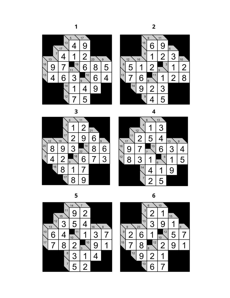 Kakuro: 284 Hard Japanese Logic Puzzles Printable PDF - Etsy