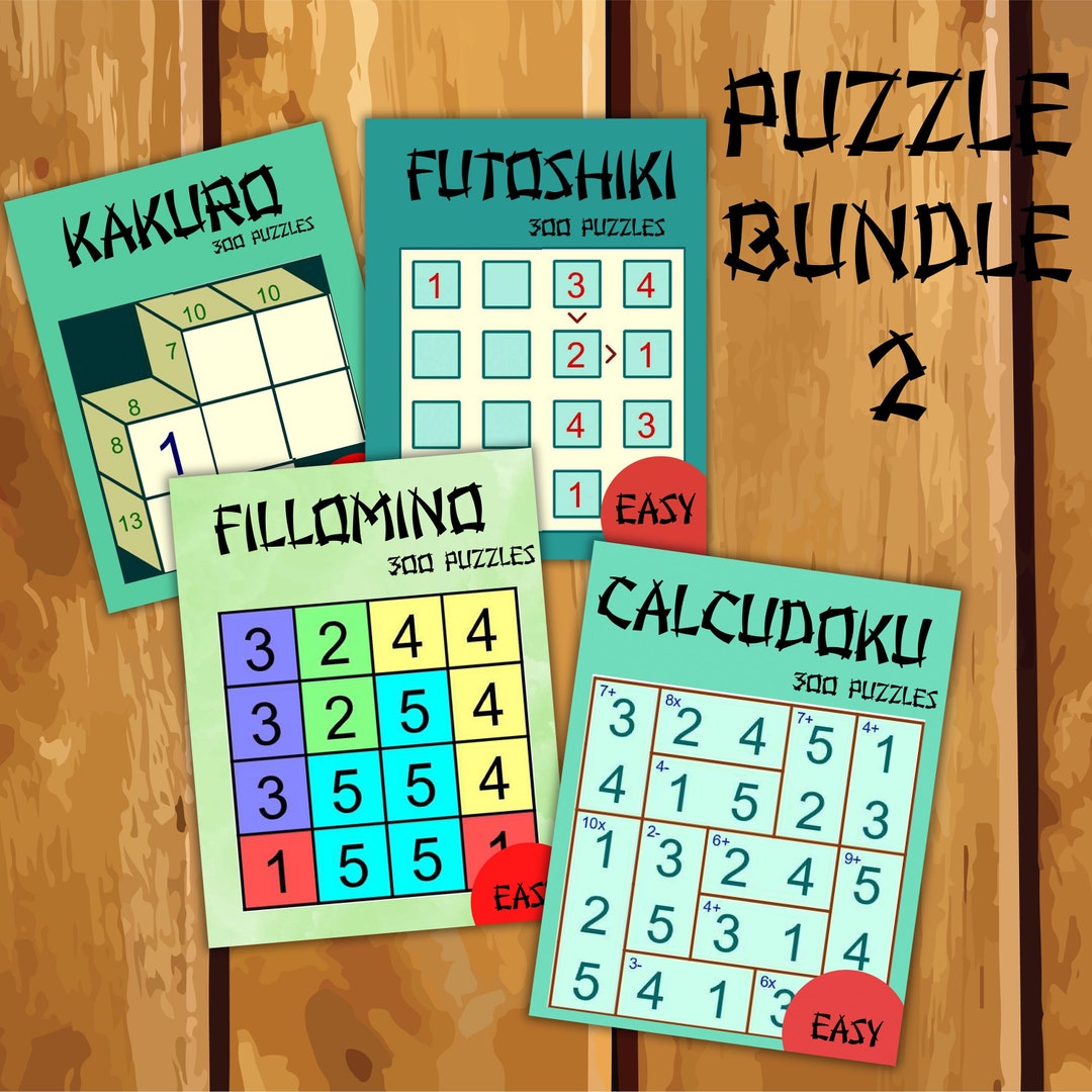 Easy Puzzle Bundle 2: Discover Your New Favourite Puzzle futoshiki ...