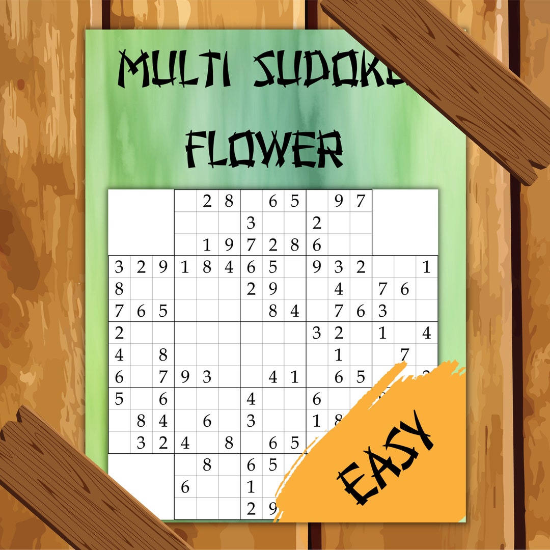 400 Easy Flower Sudoku Printable PDF - Etsy