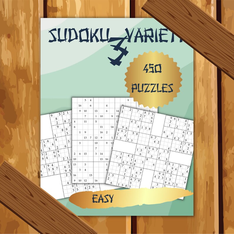 Sudoku Variety 3: Easy Collection of Marathon Sudoku, Samurai Sudoku ...