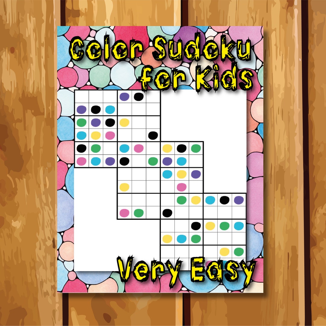 100 Very Easy Triathlon A Color Sudoku for Kids 6x6 Printable PDF - Etsy