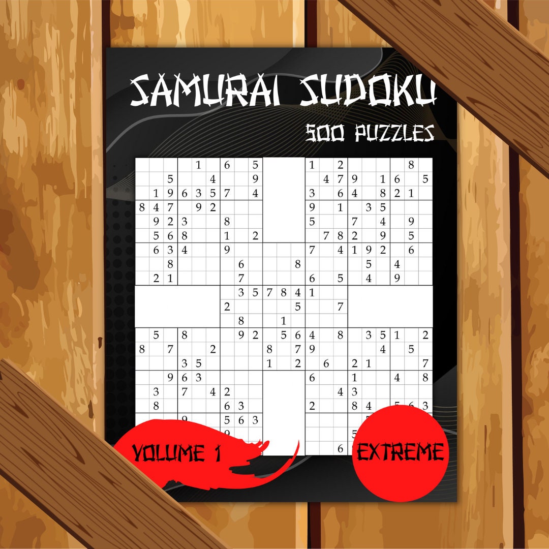 500 Extreme Samurai Sudoku Puzzle Book Volume 1 Printable PDF - Etsy