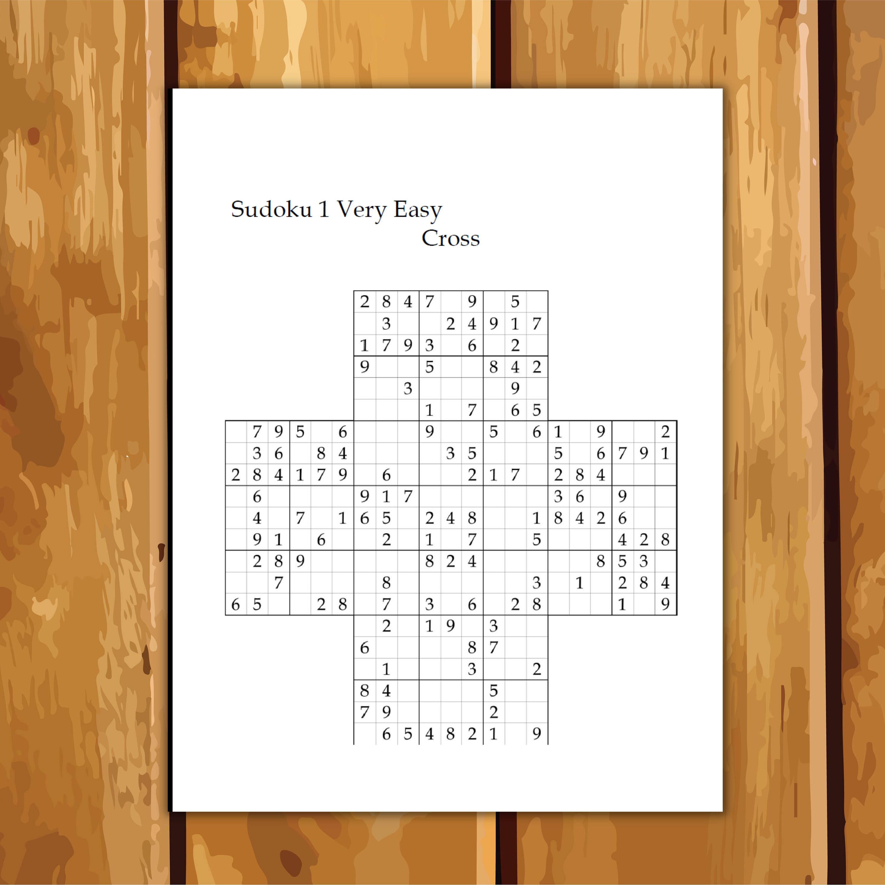 Cross Very Easy to Medium 400 Puzzles Printable PDF - Etsy