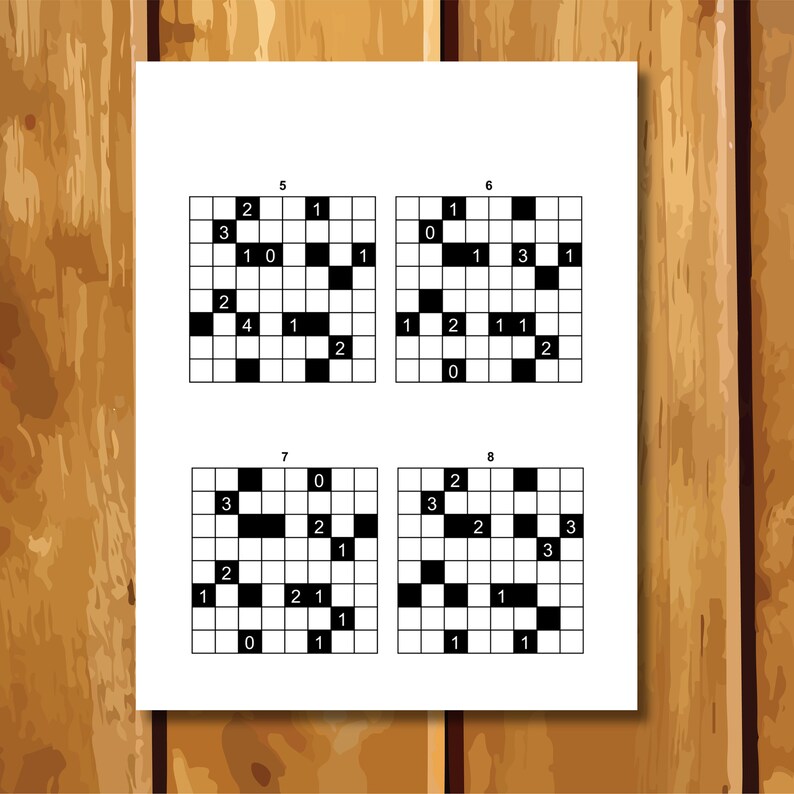 Akari: 300 Medium Japanese Logic Puzzzle Book Printable PDF - Etsy