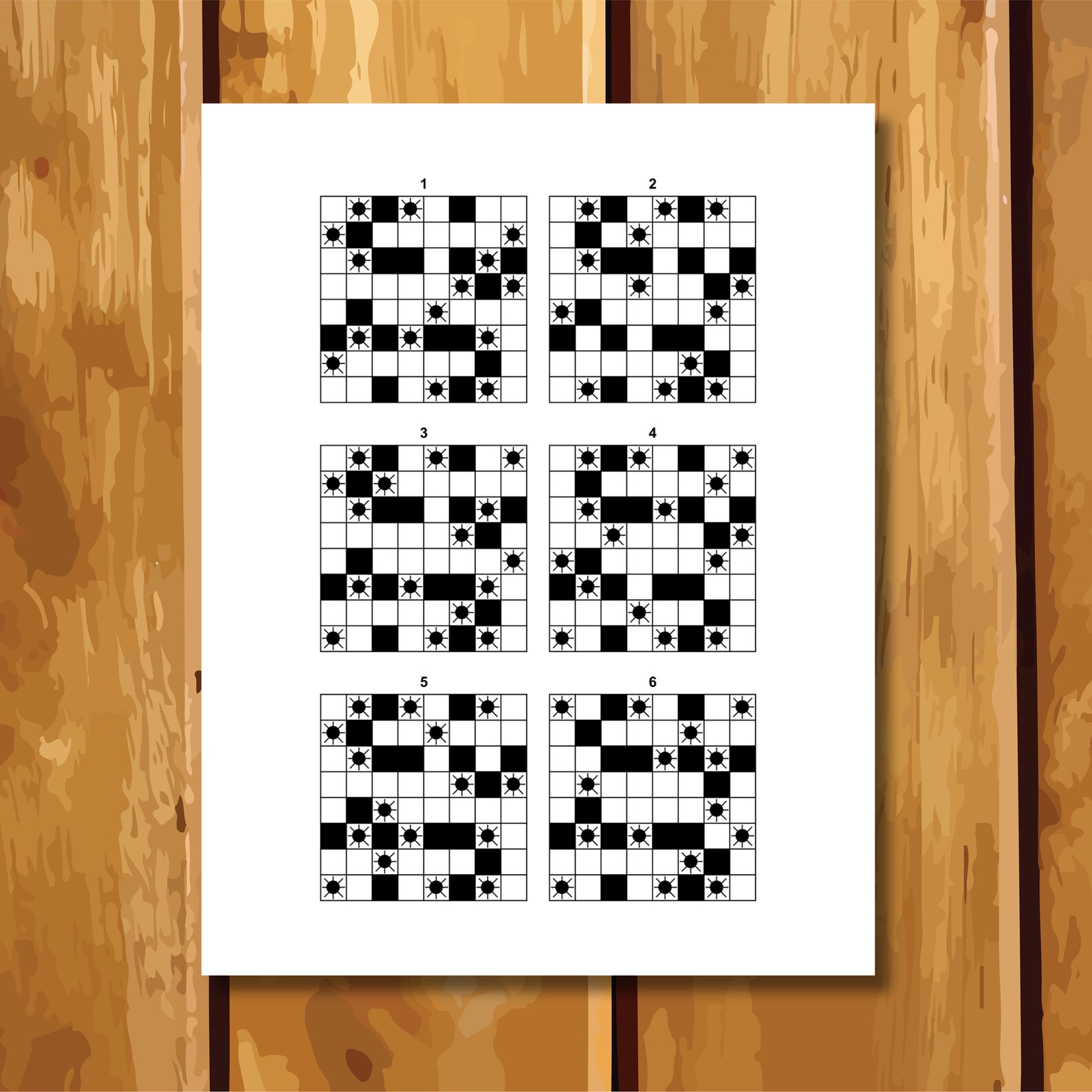 Akari: 300 Medium Japanese Logic Puzzzle Book Printable PDF - Etsy