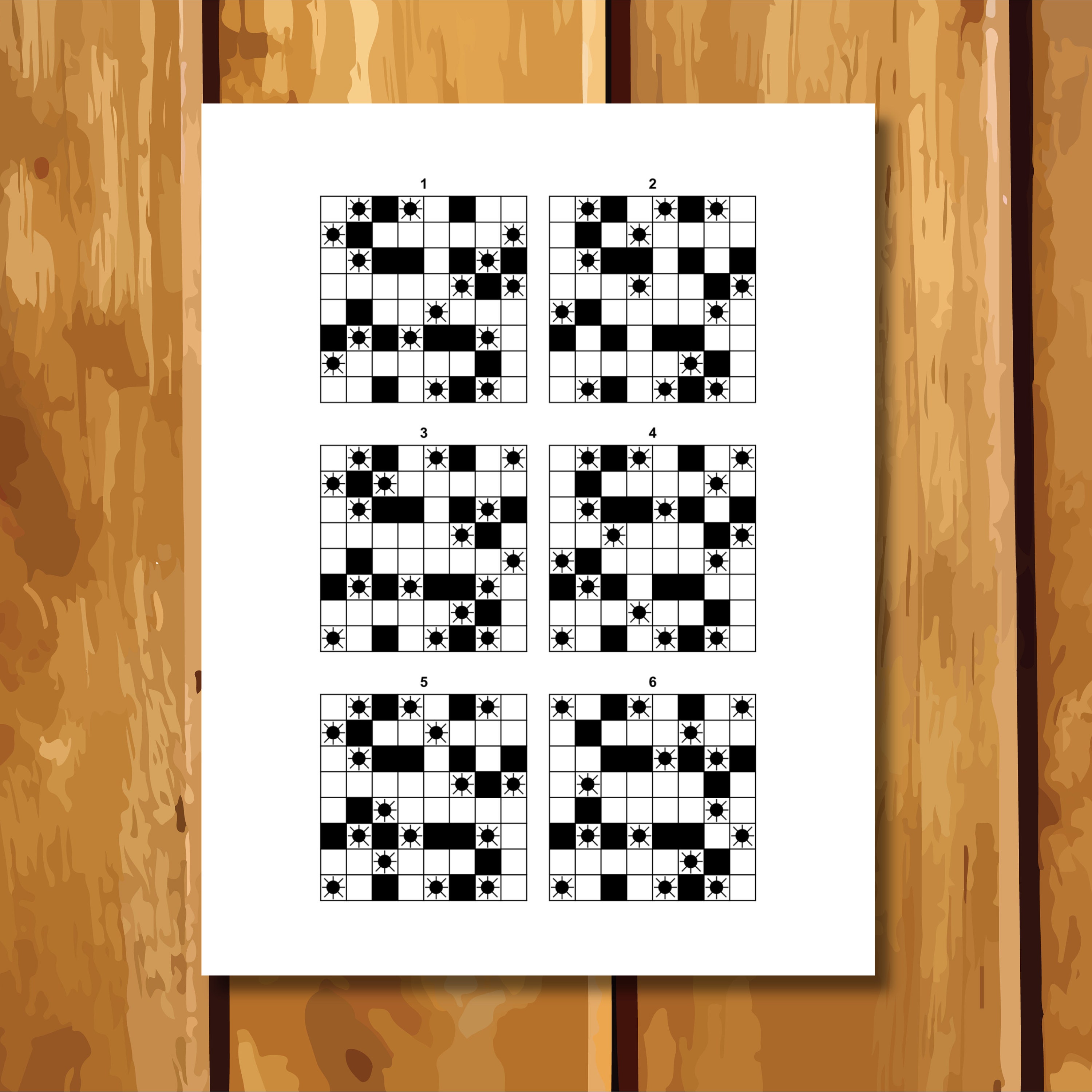 Akari: 300 Medium Japanese Logic Puzzzle Book Printable PDF - Etsy