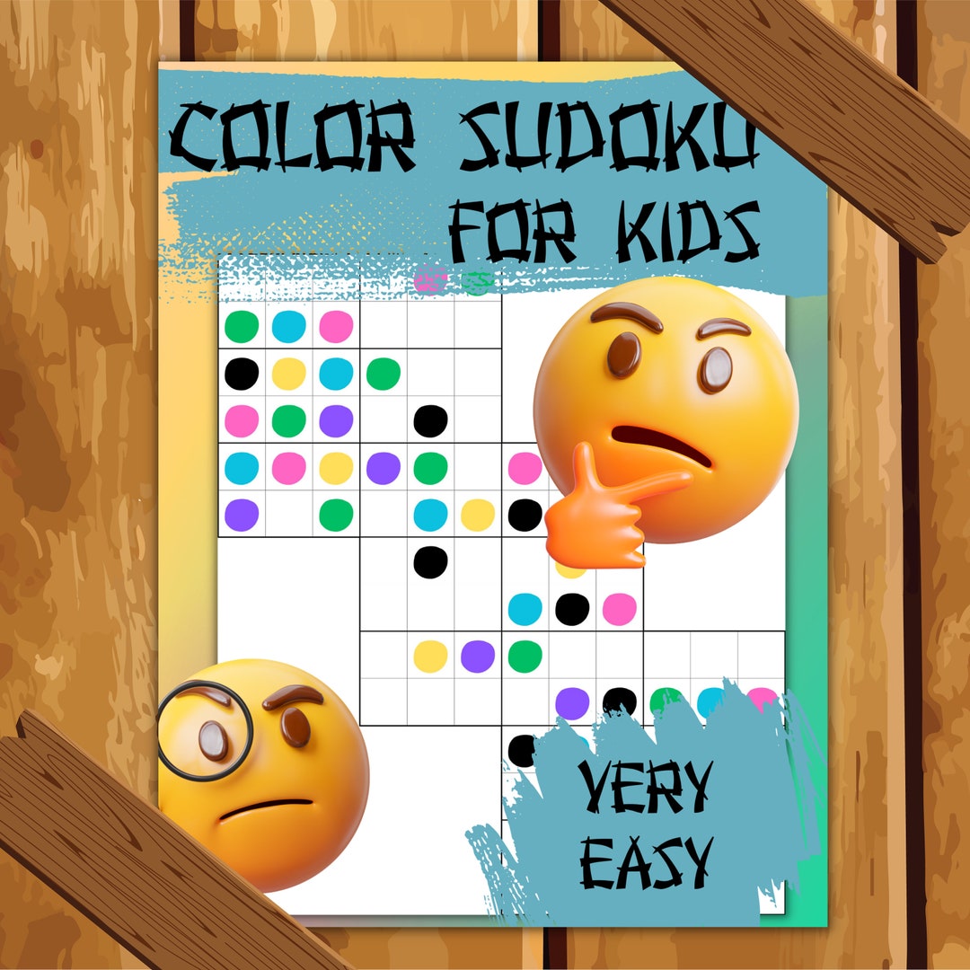 100 Very Easy Triathlon A Color Sudoku for Kids 6x6 - Etsy