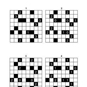 Akari: 300 Hard Japanese Logic Puzzle Book Printable PDF - Etsy