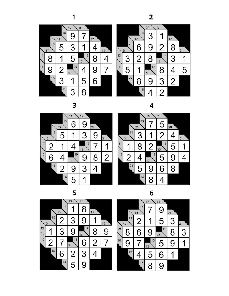 Kakuro: 300 Very Hard Japanese Logic Puzzles Printable PDF - Etsy