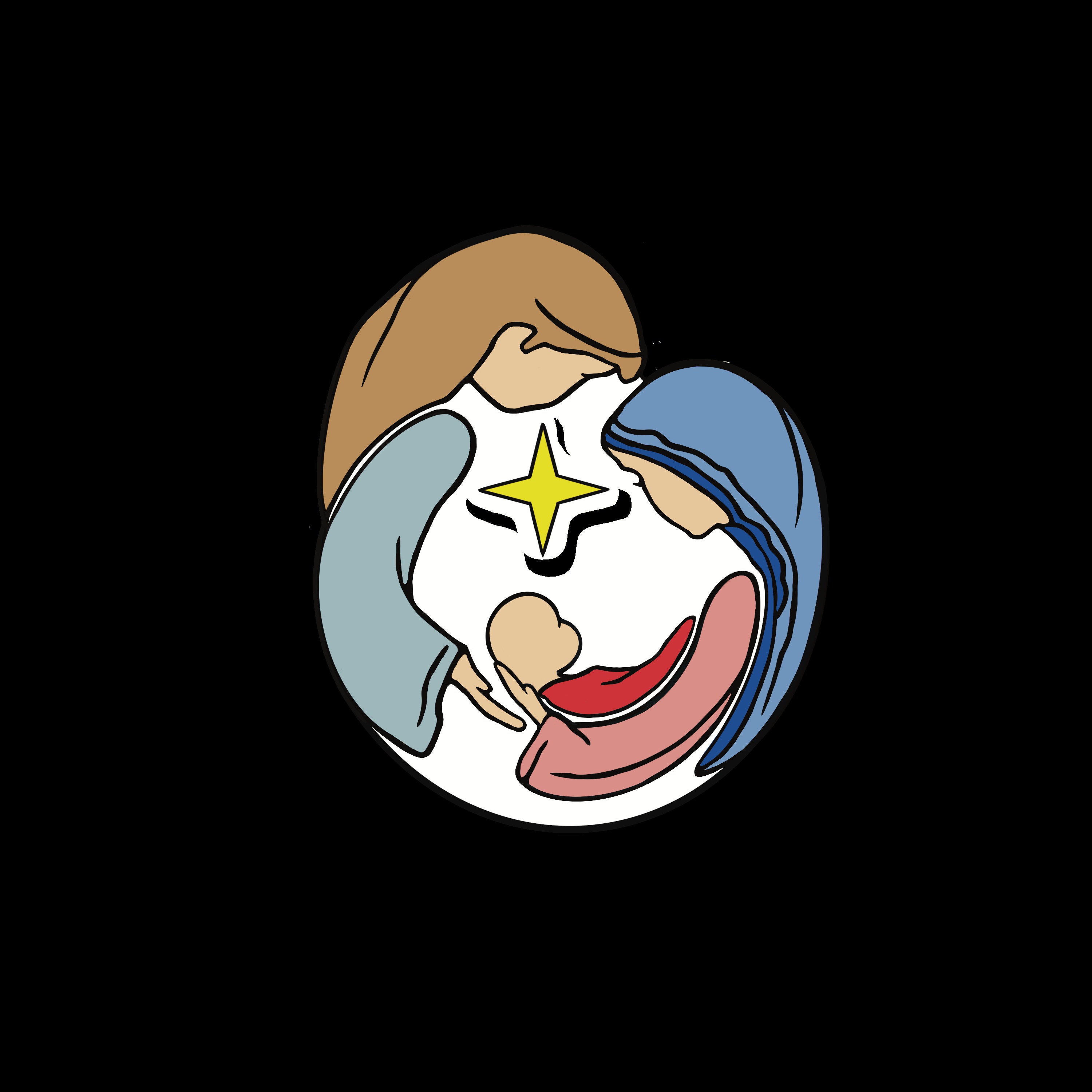 Acrylic Nativity Pin Holy Family Pin Mother Mary Saint Joseph Baby ...