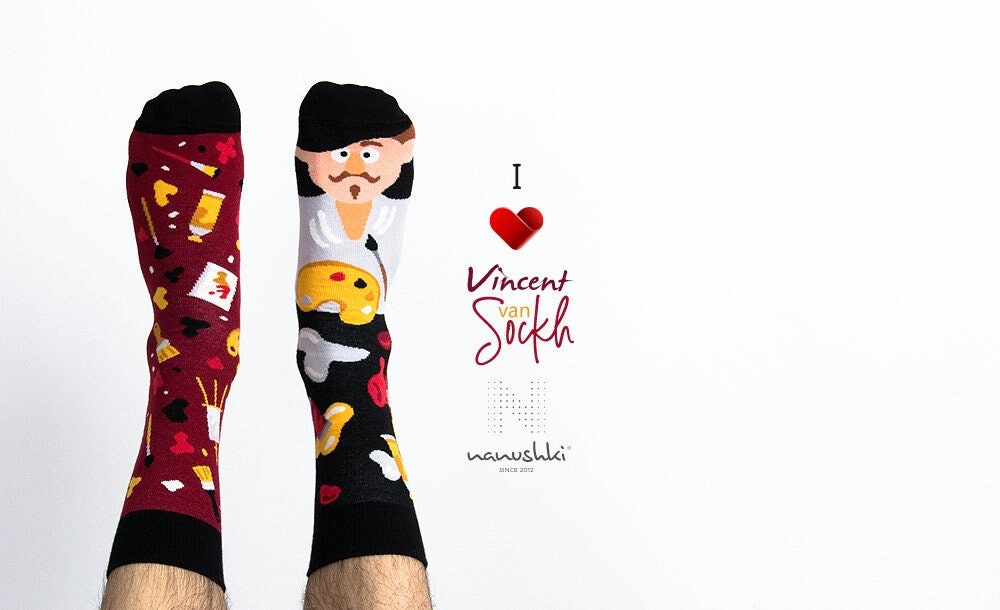Vincent Van Gogh Socks Vincent Van Gogh Painter Socks Motif Socks ...