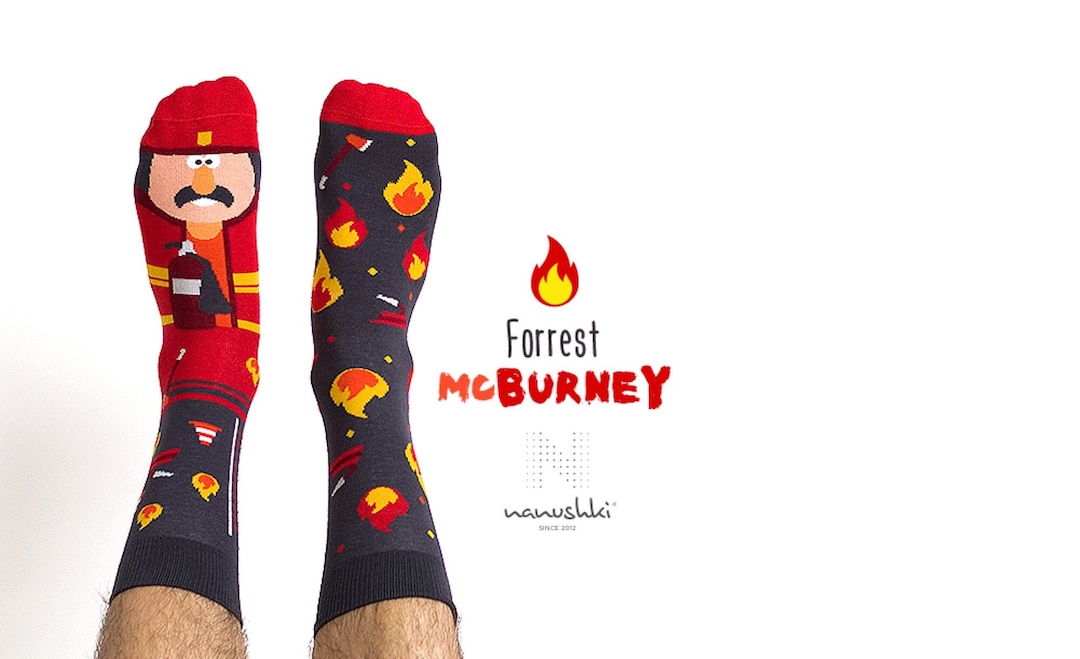 Firefighter Socks Gift for Firefighter Fire Department Socks Themed ...