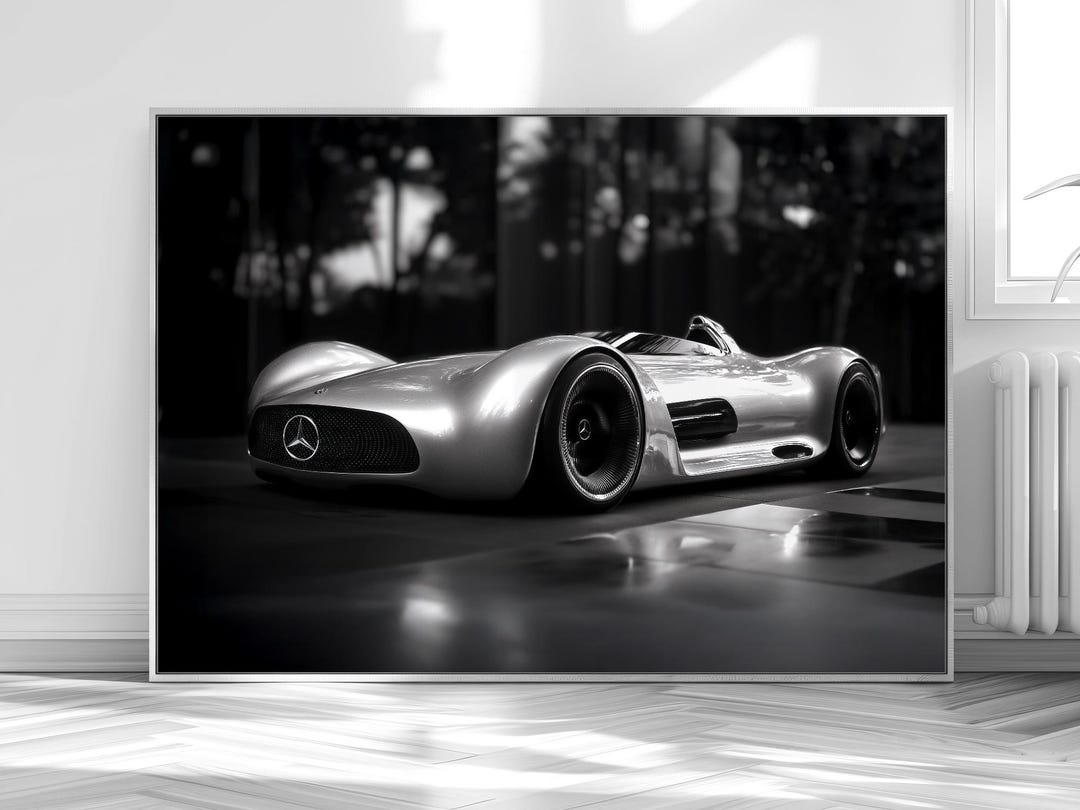 Mercedes-benz Concept Car Art Print: Futuristic Sports Car, Luster ...