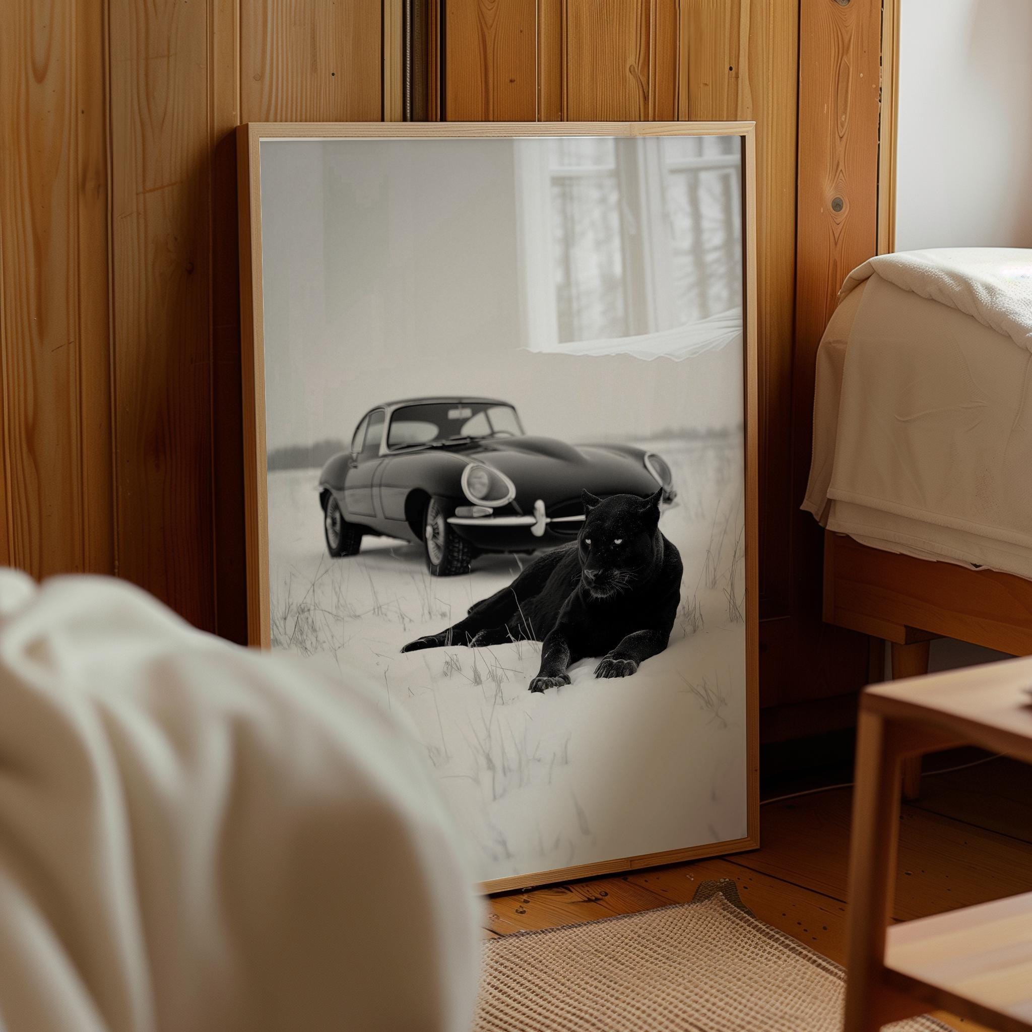 Jaguar E-type Art Print: Luxury Sports Car Photography on Luster Paper ...