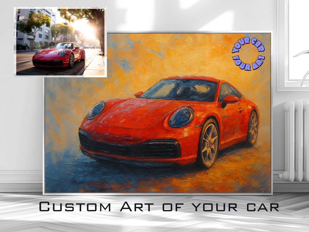 Custom Automotive Art Print - Etsy