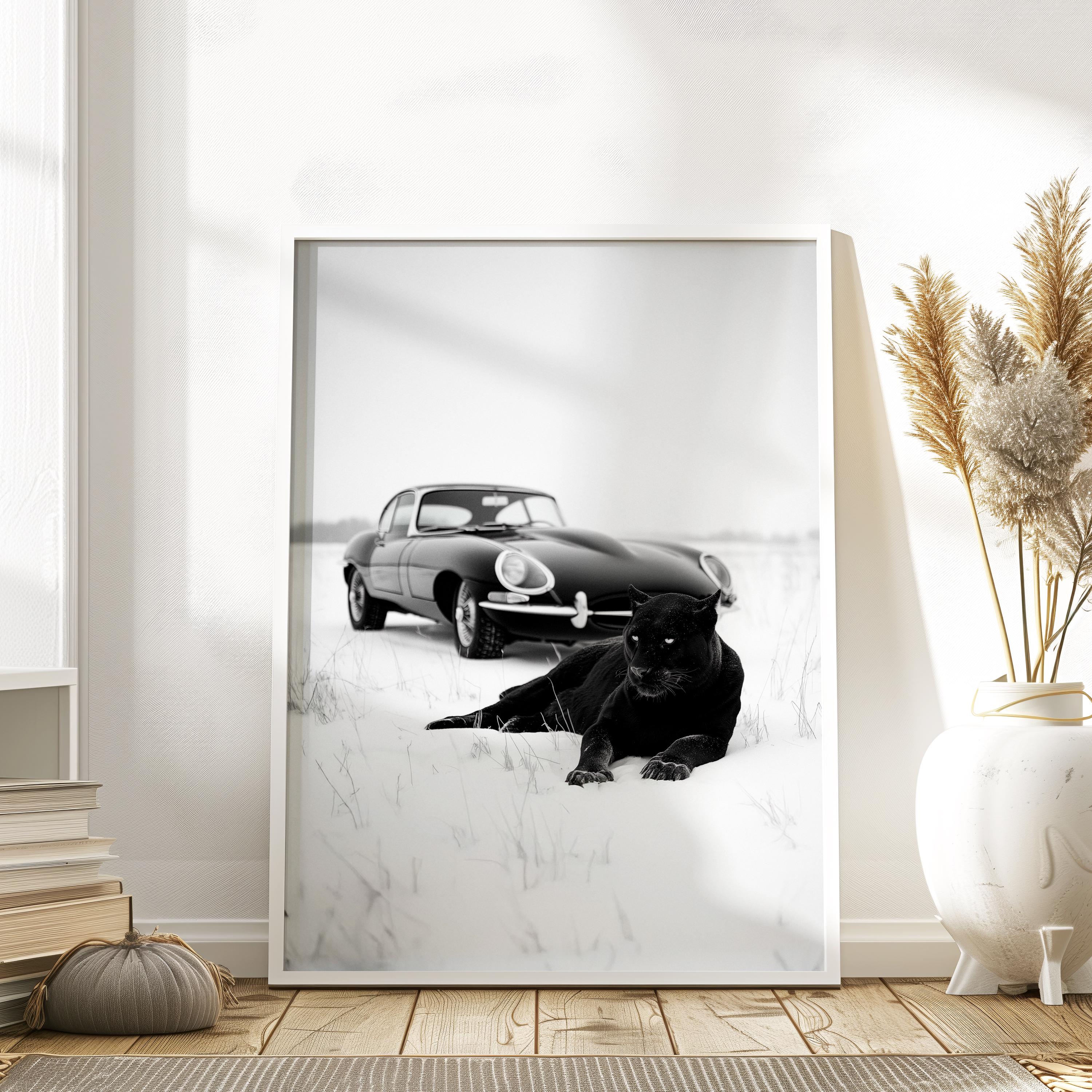 Jaguar E-type Art Print: Luxury Sports Car Photography on Luster Paper ...