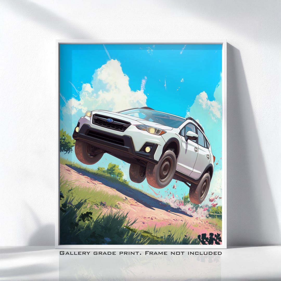 Subaru Crosstrek Anime Art Print – Off-road Subi Poster – JDM Car Wall ...