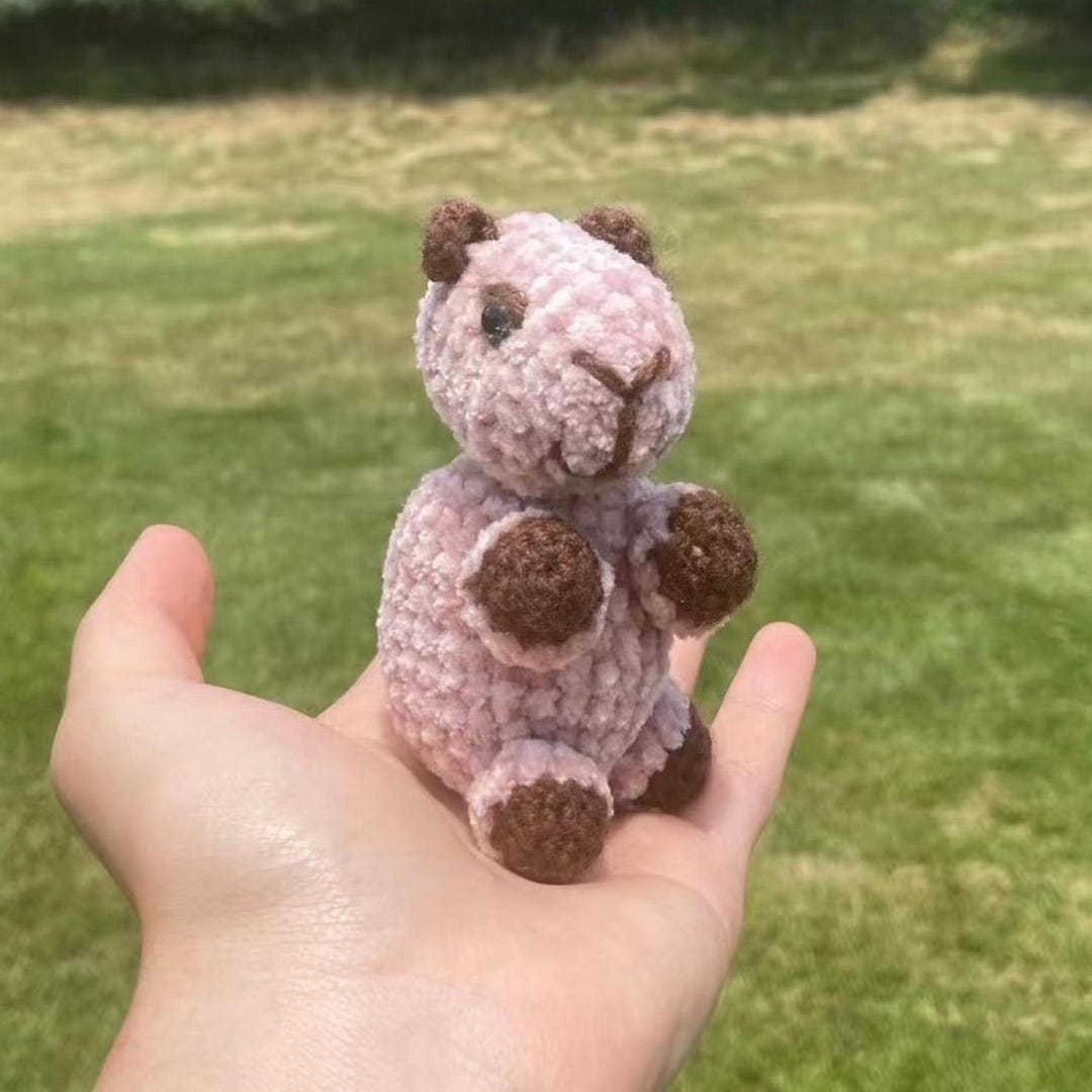 Beginner Crochet Capybara Pattern, Low-sew Amigurumi Plush, Fun ...