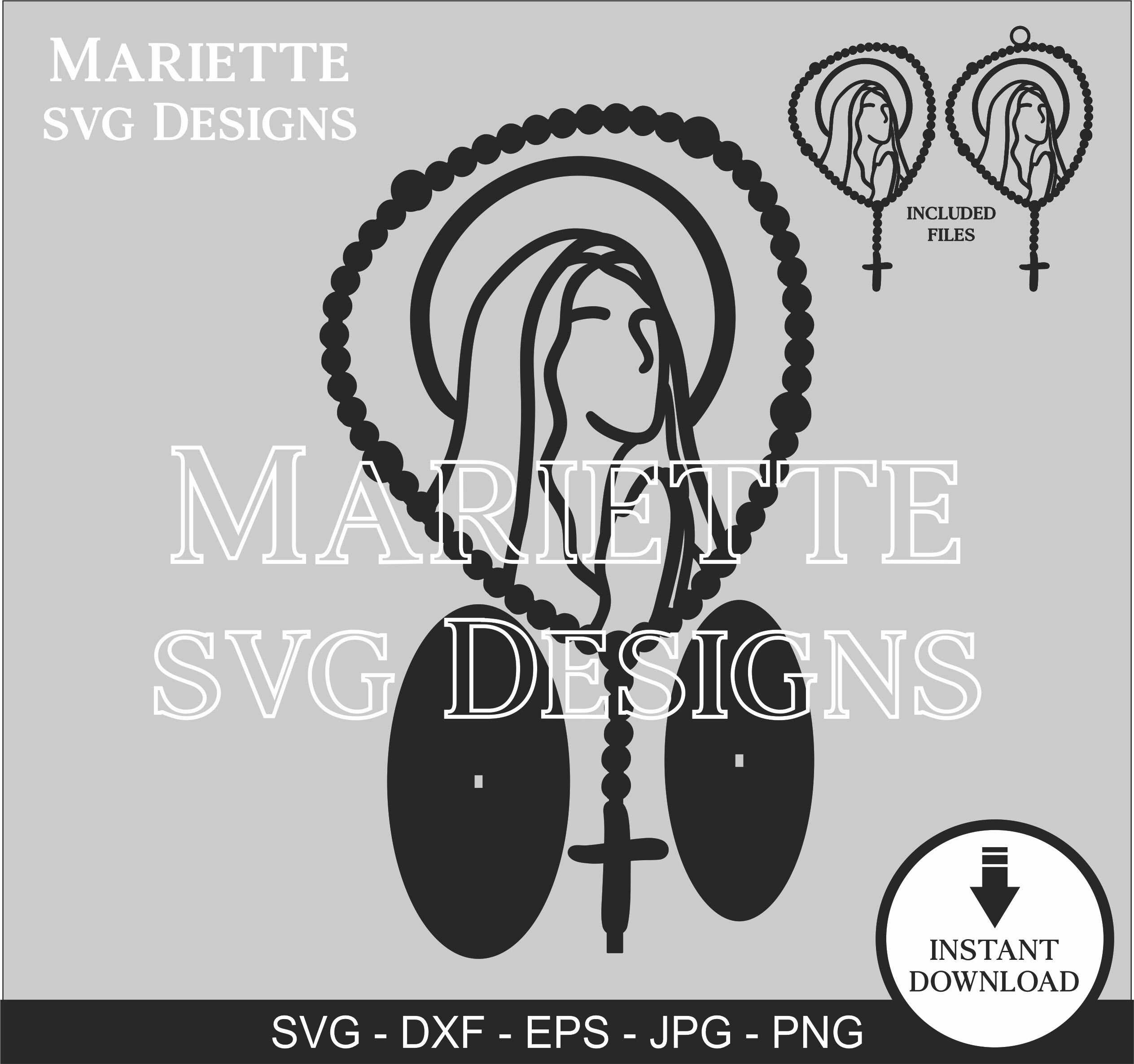 Rosary With Virgin Mary Stand | Mother Mary Stand | Rosary Stand ...