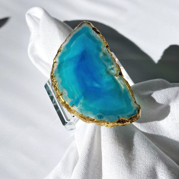 Blue Napkin Ring - Etsy