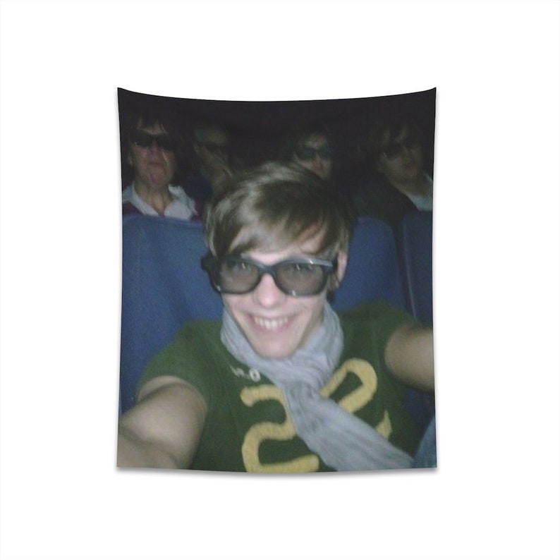 Louis Tomlinson Movie Theatre Selfie Meme Tapestry Cursed One | Etsy ...