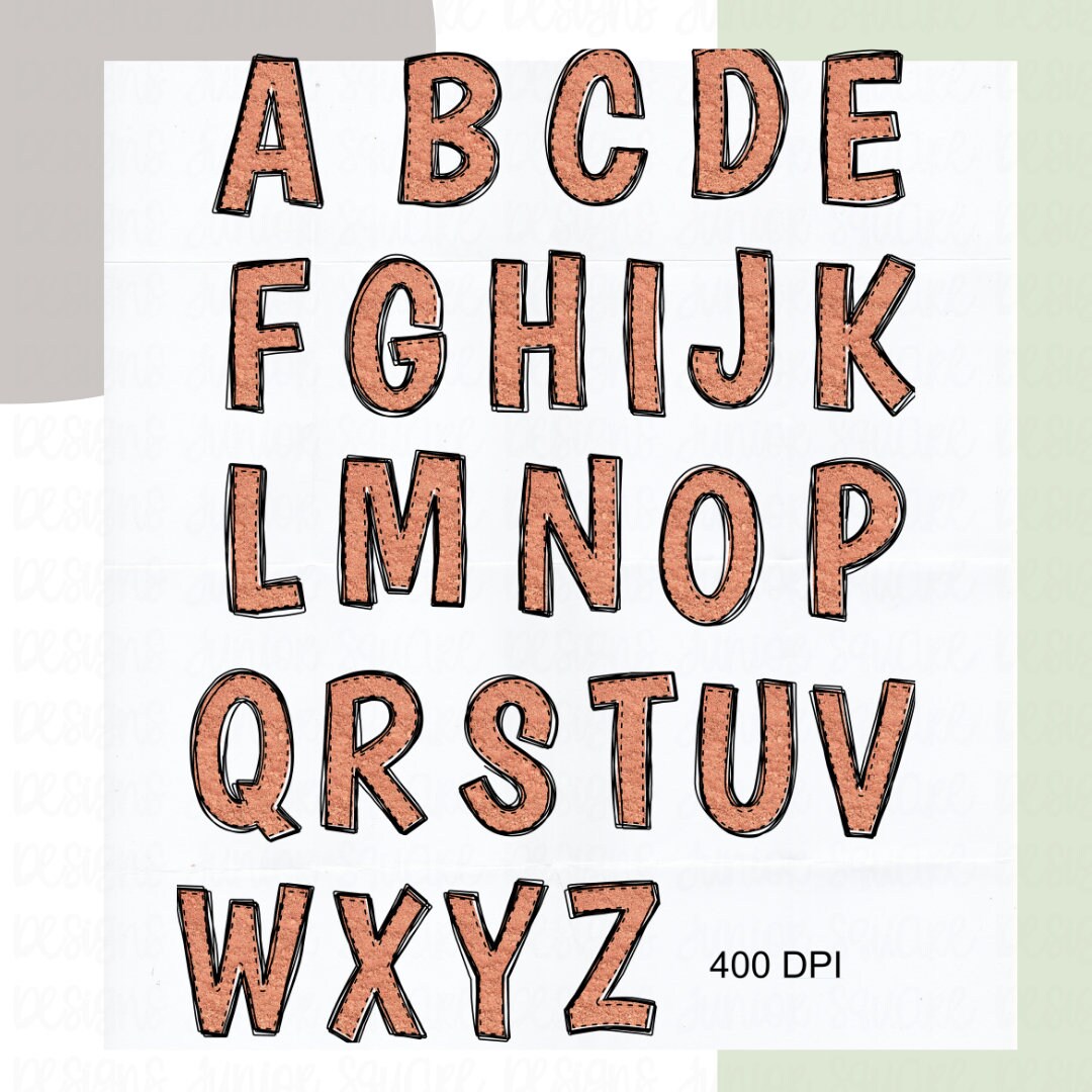 Baseball Themed Full Color PNG Alpha Font Clipart | Etsy