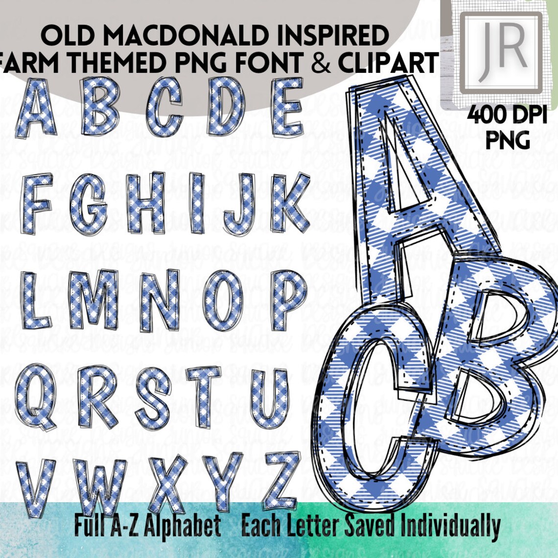 Old Macdonald Inspired Farm Themed PNG Craft Font - Etsy