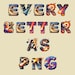 Meteor Font, Alphabet With Asteroid Design, Meteor Letters as Png - Etsy