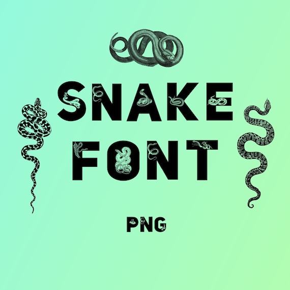 Snake Font Letter R