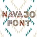 Navajo Font, Alphabet With Navajo Design, Indeginous Letters as Png - Etsy