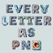 Computer Font, Alphabet With Tech Design, Cyber Letters as Png - Etsy