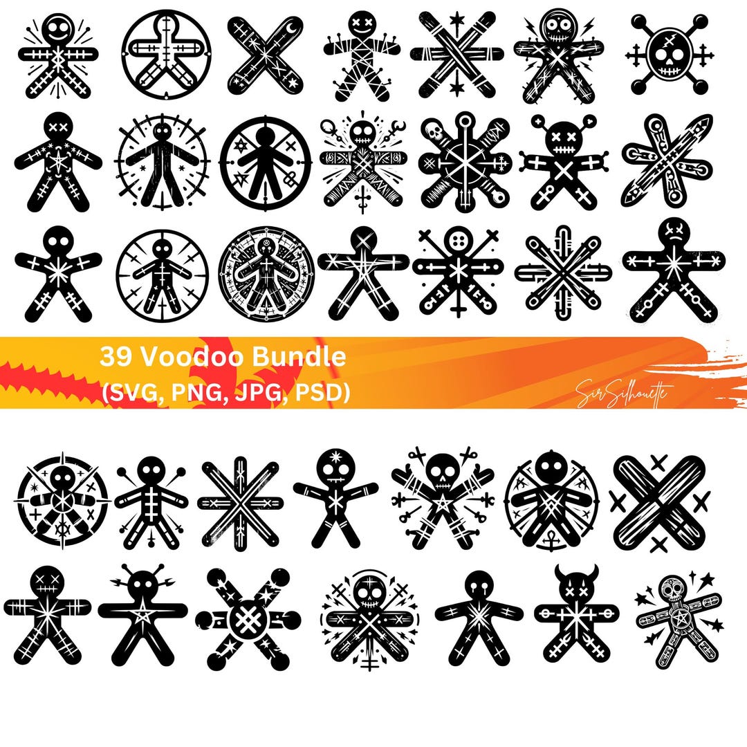 Voodoo SVG, 49 Dark Magic Bundle, PNG, PSD - Etsy