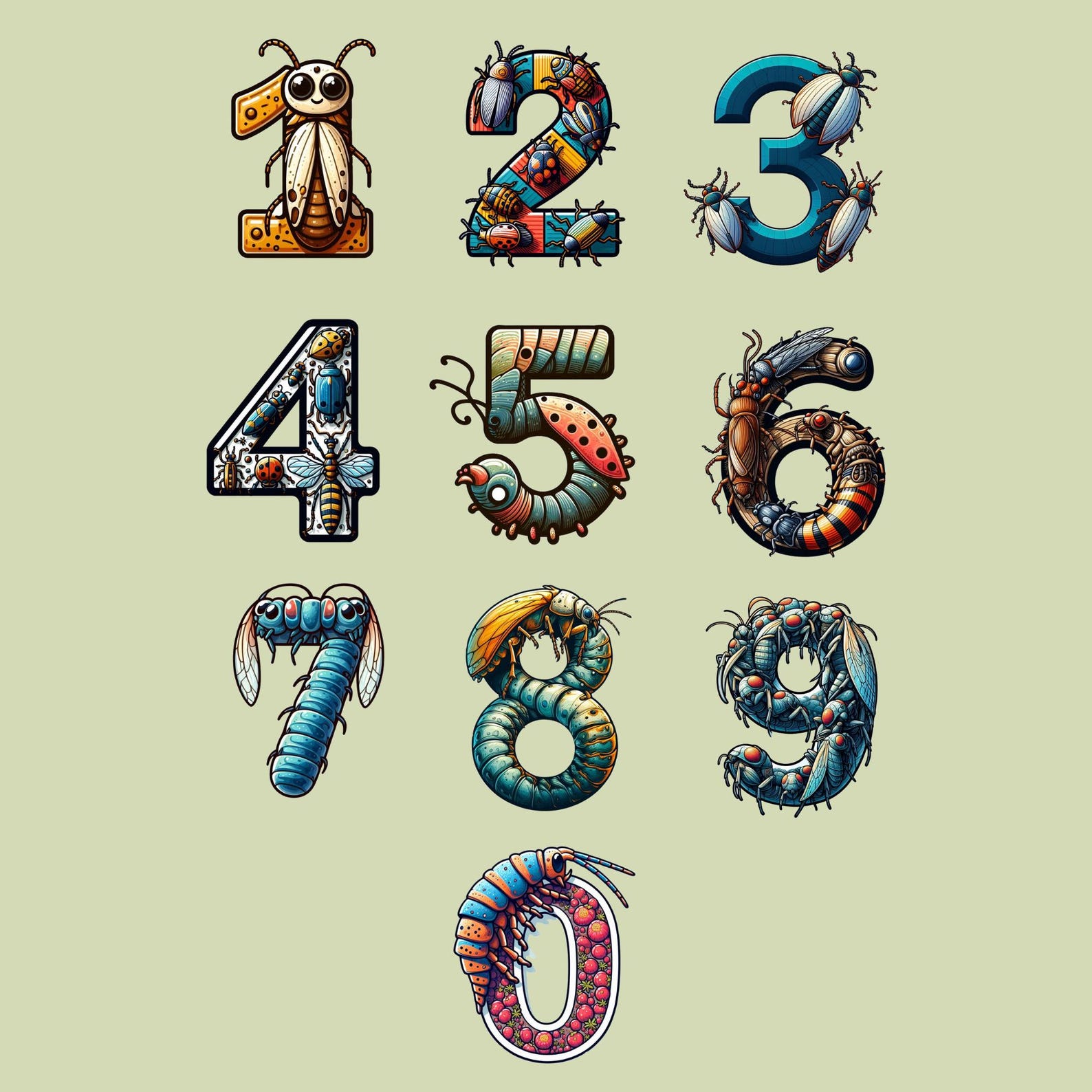 Insect Font, Alphabet With Insect Design, Beetle Letters as Png - Etsy