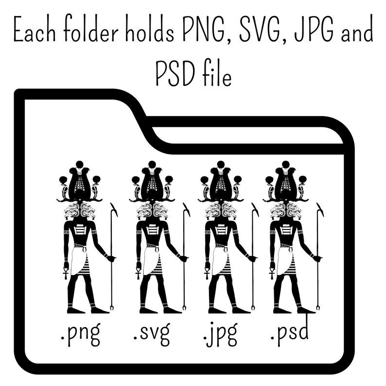 Egypt Gods SVG 66 Egyptian Svg Bundle PNG PSD - Etsy
